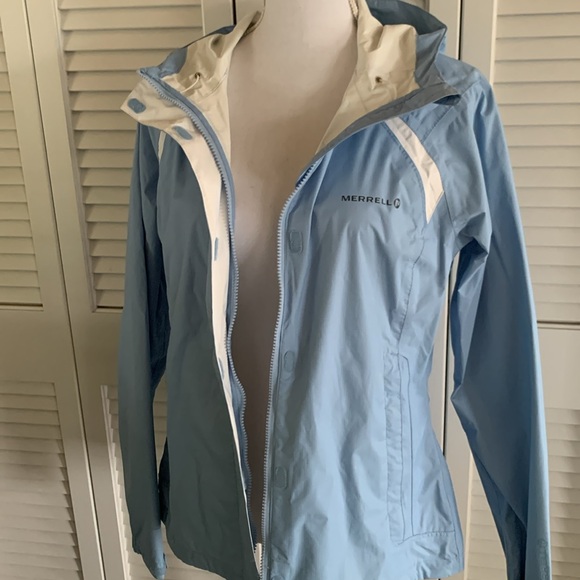 Merrell | Jackets & Coats | Merrell Womens Light Blue White Optishell ...